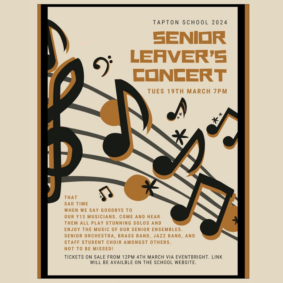 Tapton School - Senior Leaver's Concert