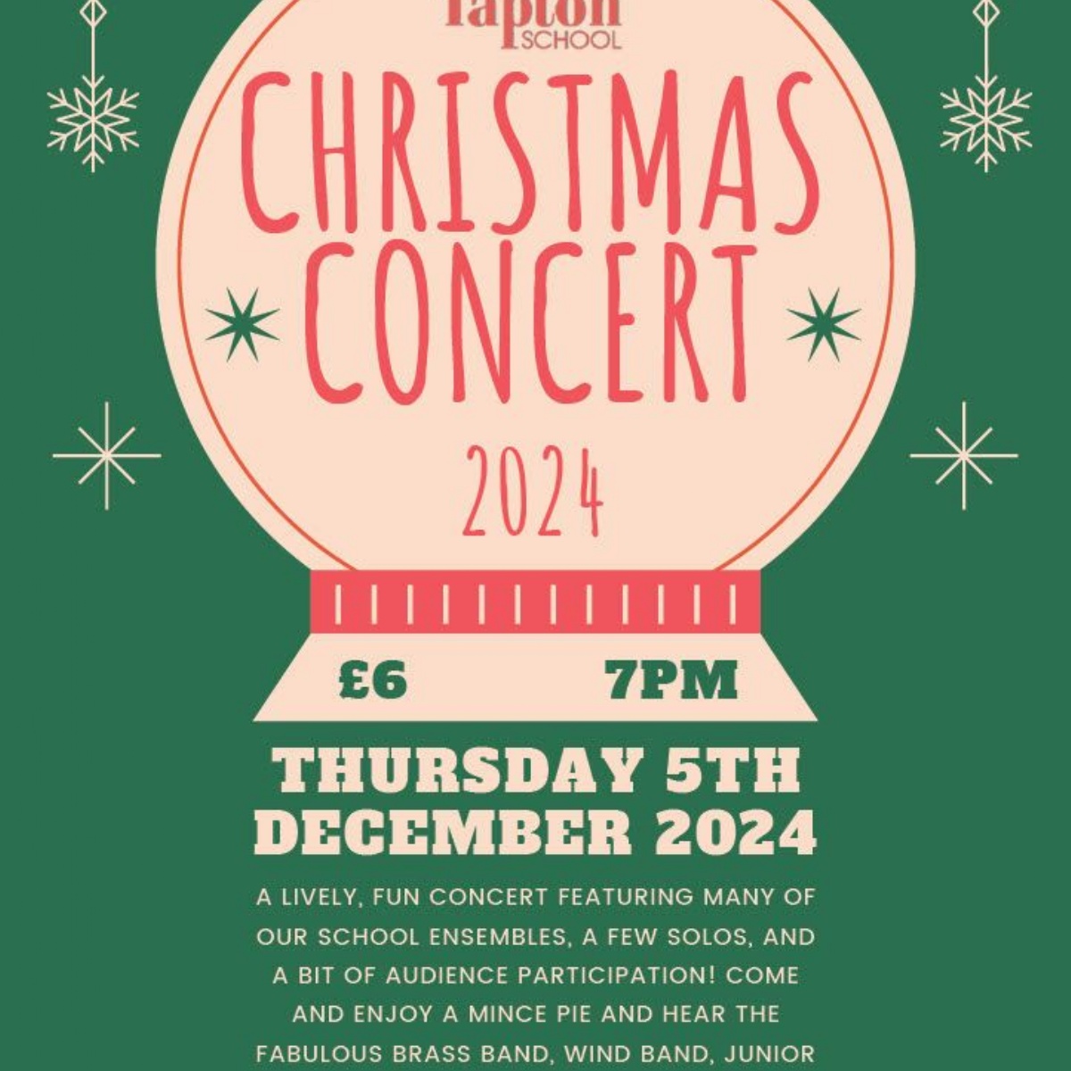 Tapton School - School Xmas Concert
