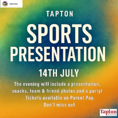 Tapton School - 🏆 Tapton Sports Presentation Evening🏆