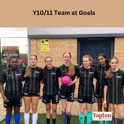 Tapton School - Y10/11Team at Goals
