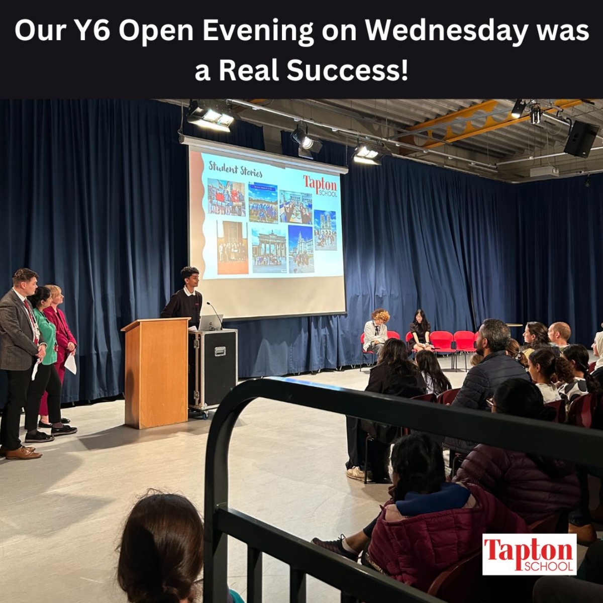 Tapton School - Year 6 Open Evening – Wednesday 1st October 2025