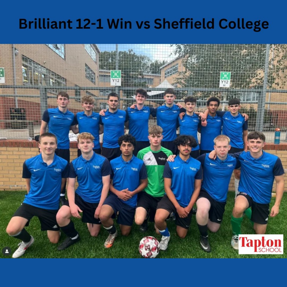 Tapton School - Brilliant Comeback: Dominant 12–1 Victory Over ...